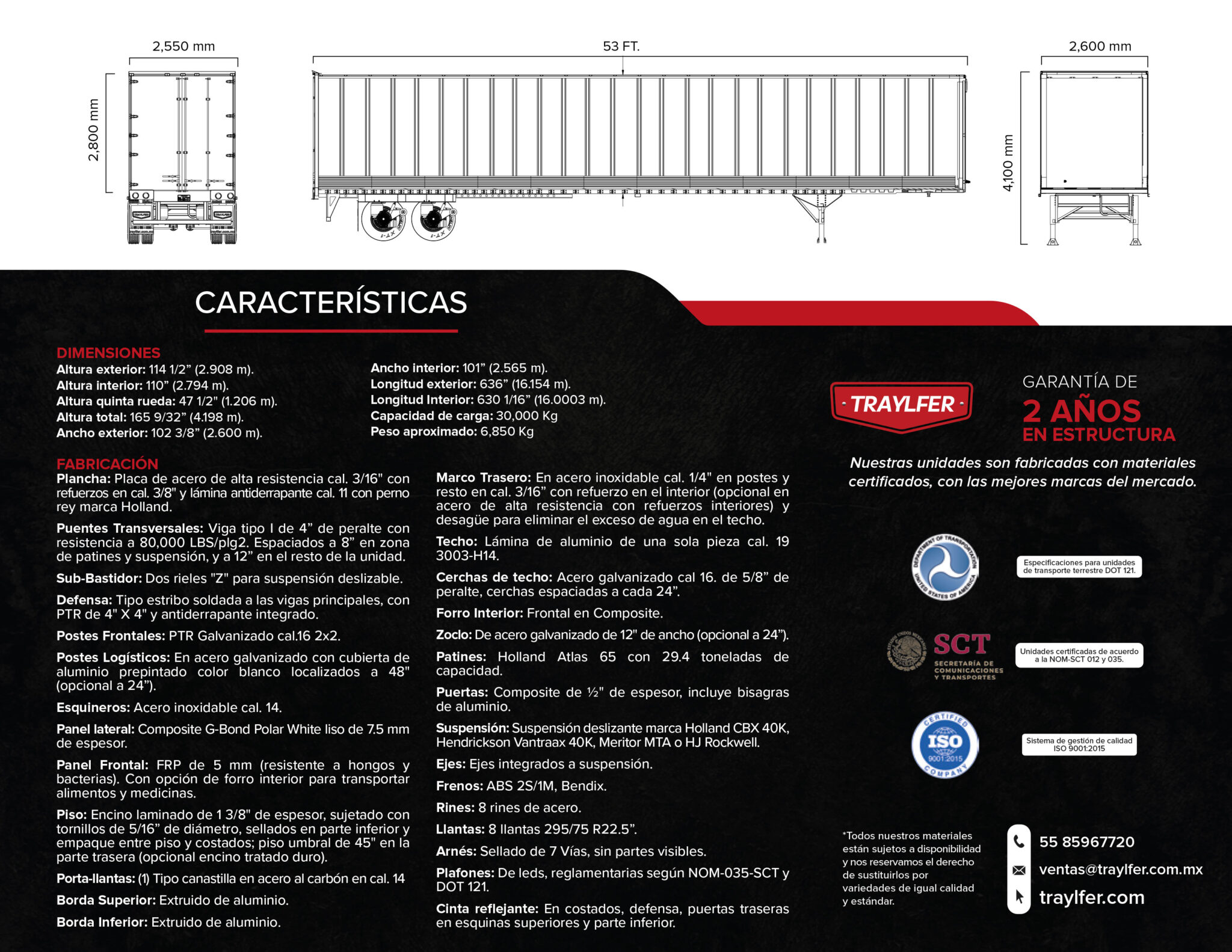 Caja seca composite – Traylfer